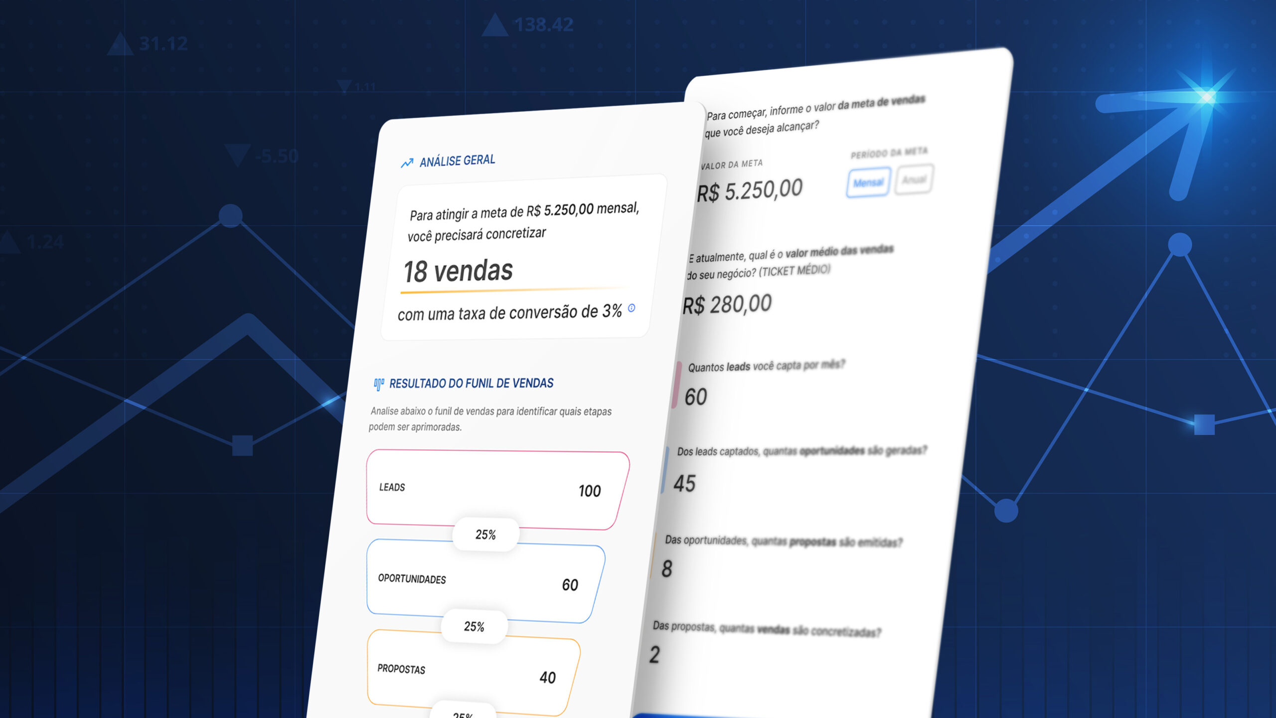 Calculadora de Metas para Vendas - Atendare